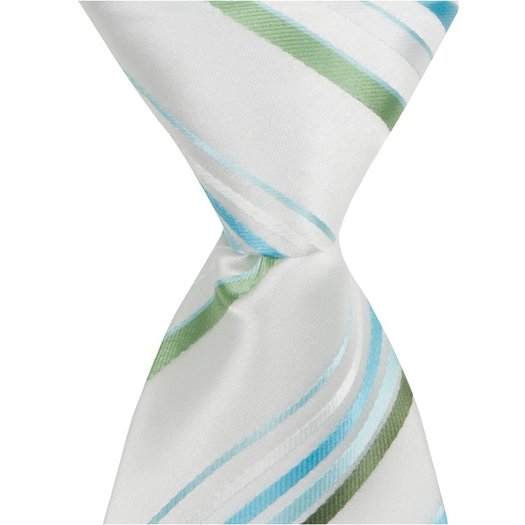 CL10 - White Multi Stripe - Standard Width – The Matching Tie Guy